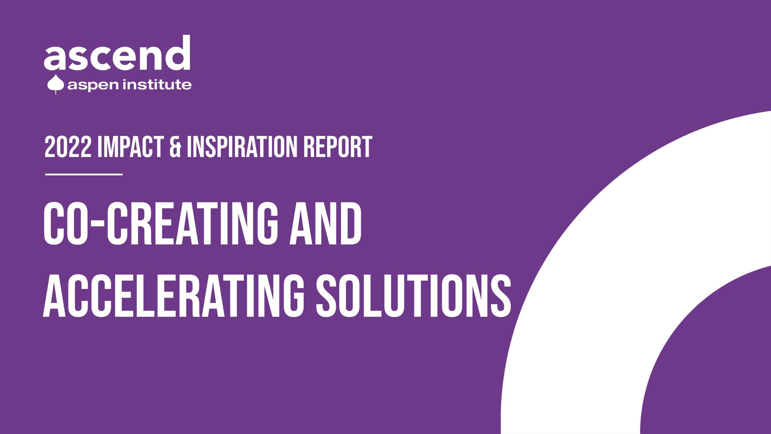 Co-Creating and Accelerating Solutions